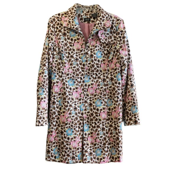 Nicole Miller | Jackets & Coats | Nicole Miller Rain Coat Y2k Leopard ...